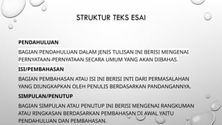PPT bab 2 bahasa indonesia kelas 9 tentang teks esai kelas 9 | PPTX