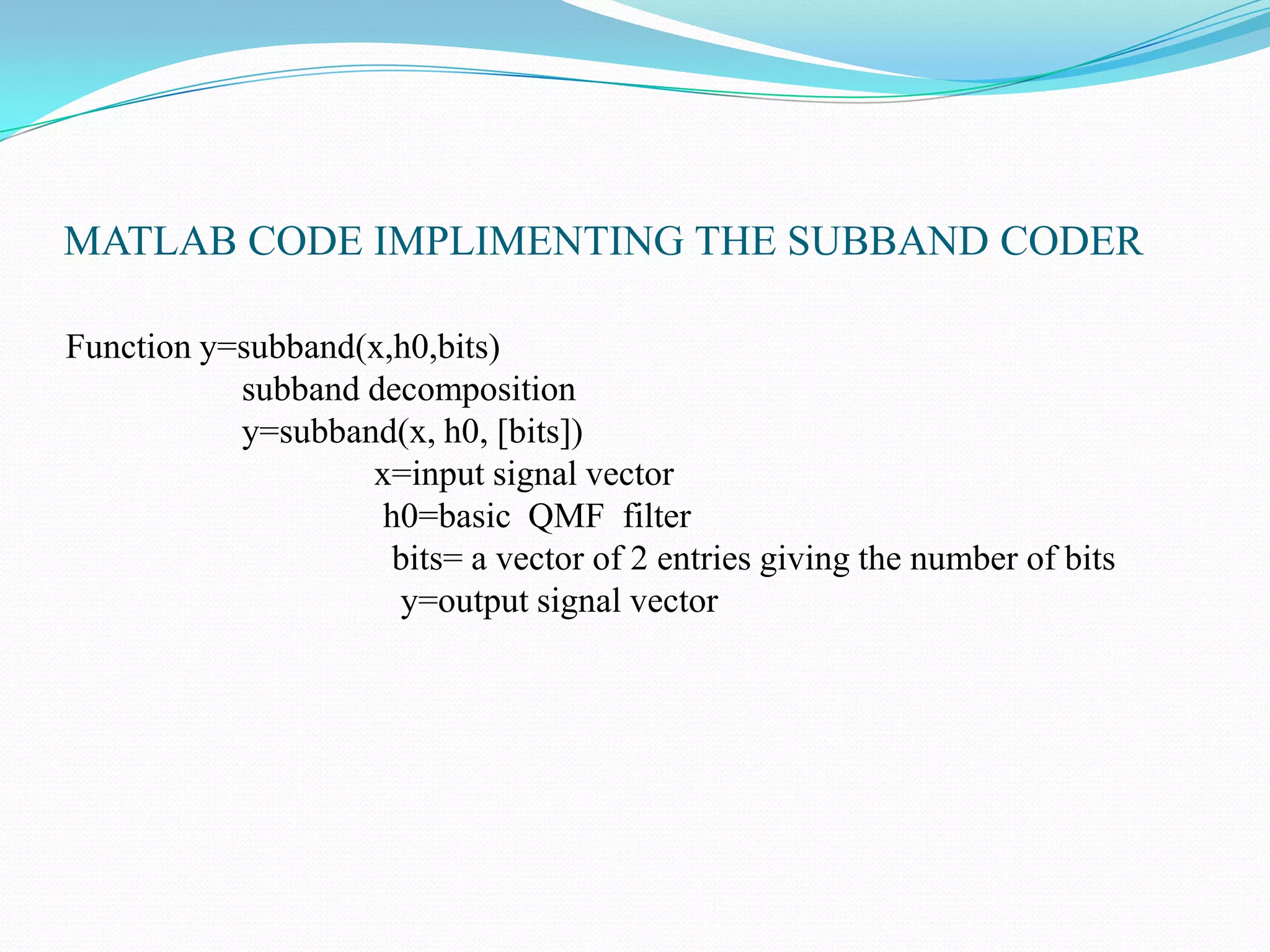 Sub band project | PPTX