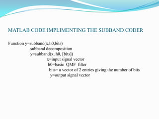 Sub band project | PPTX