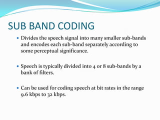 Sub band project | PPTX