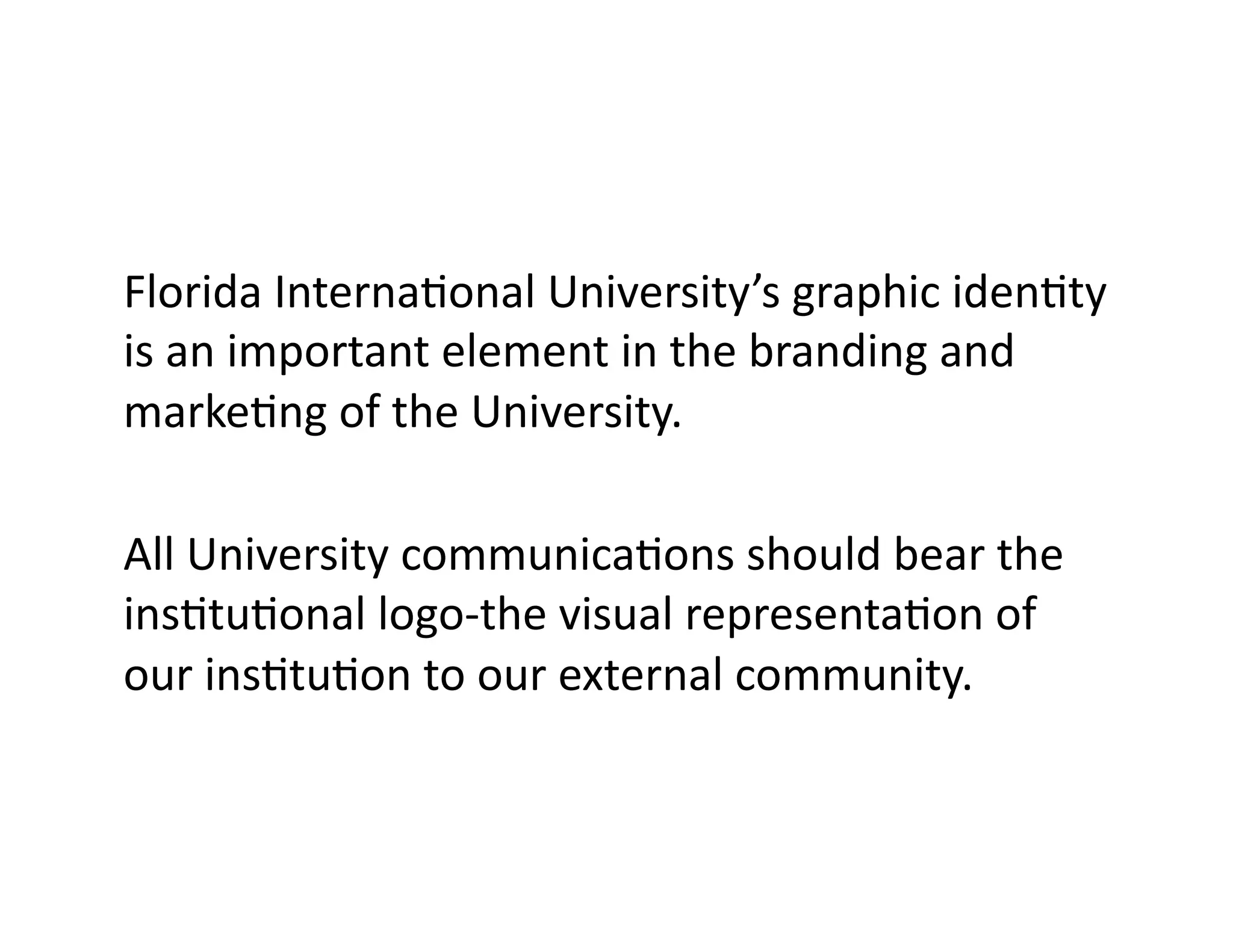 New FIU Logo Introduction | PDF