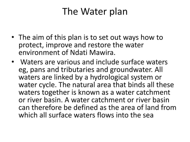 Subcatchment management plan | PPT
