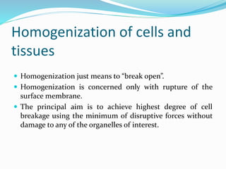 Subcellular fractionation and marker proteins | PPTX