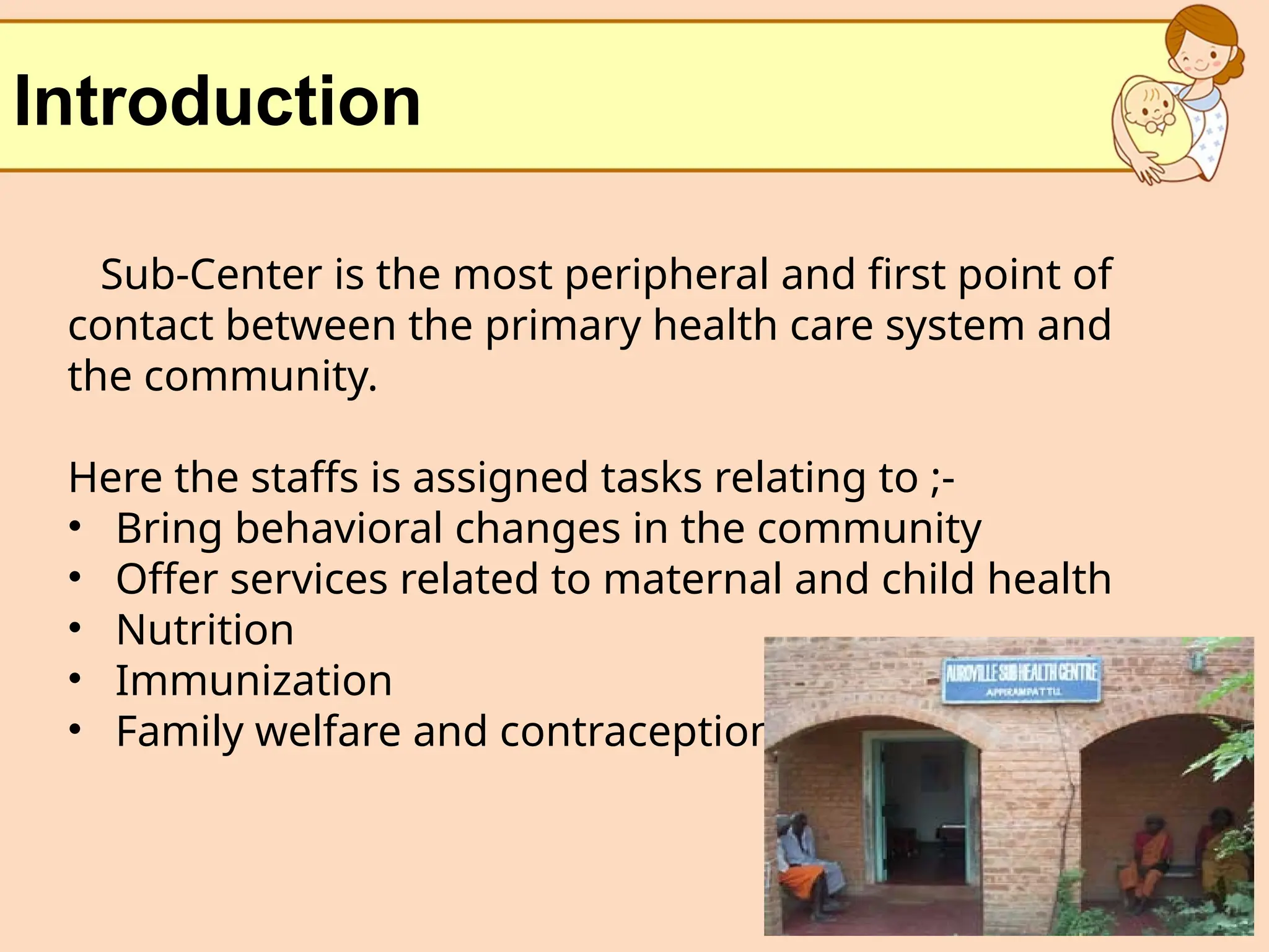 SUB CENTER...........................pptx