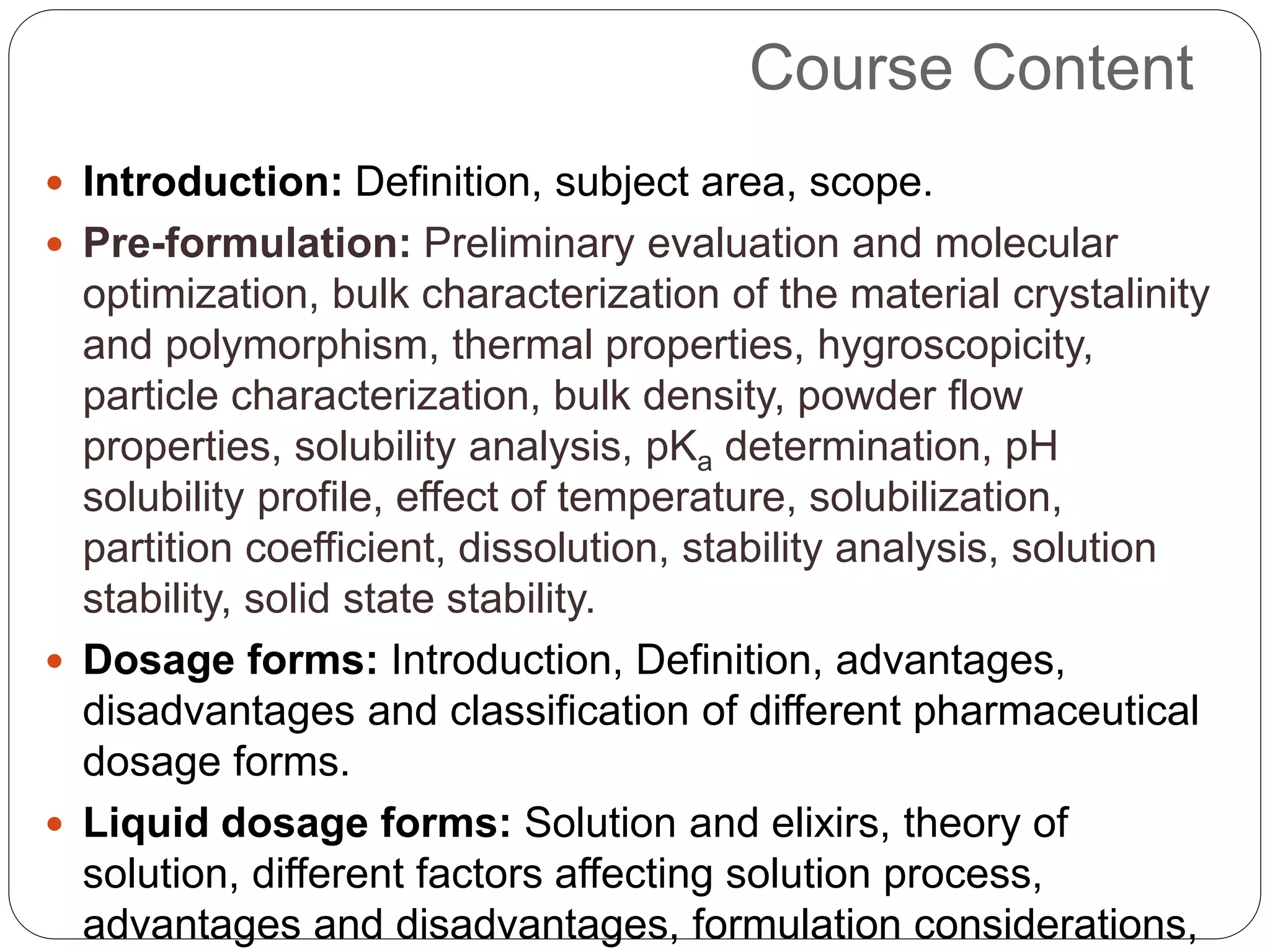 Pharmaceutical Technology 1 | PPTX