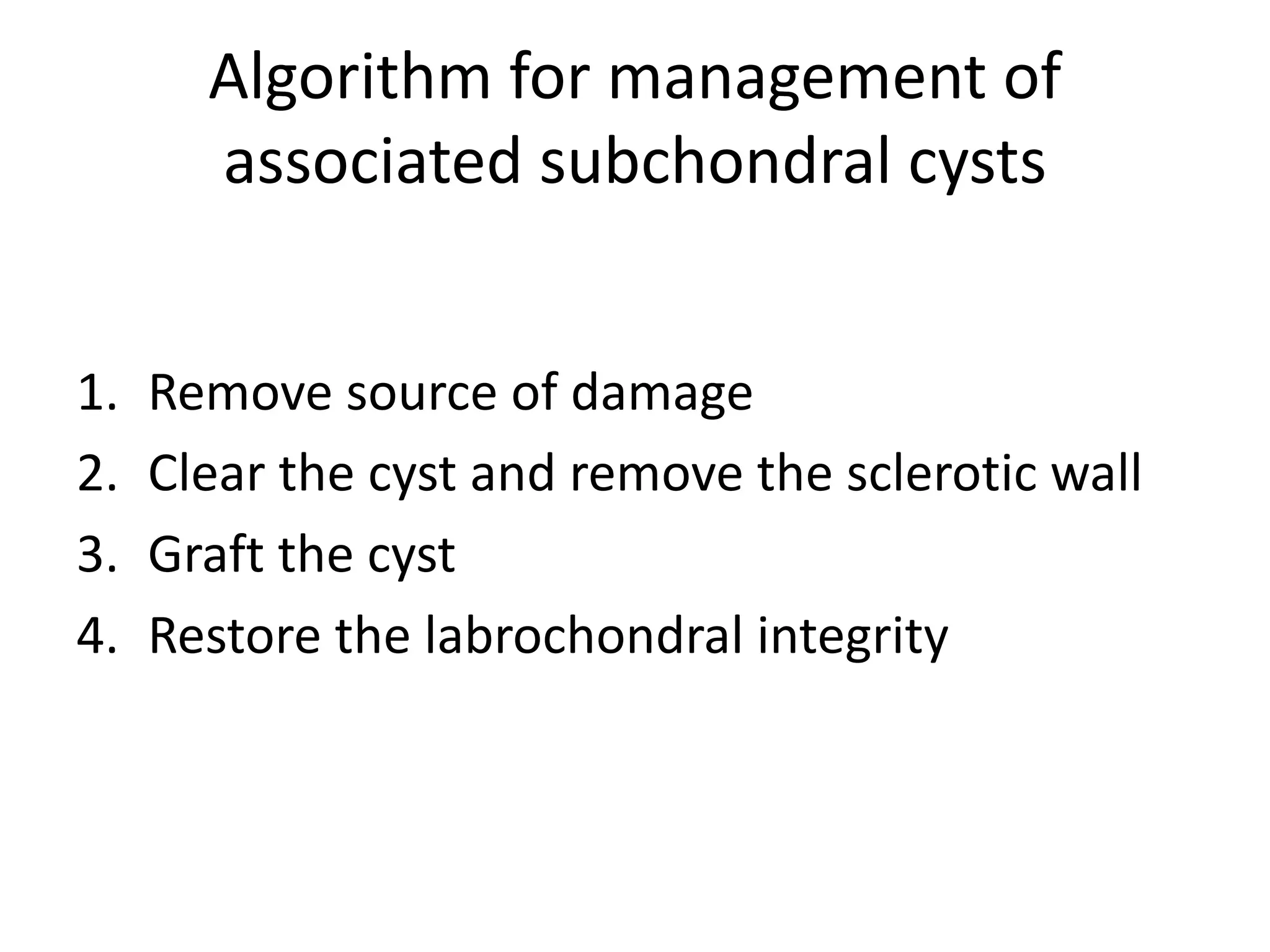 Subchondral cysts | PPT | Free Download