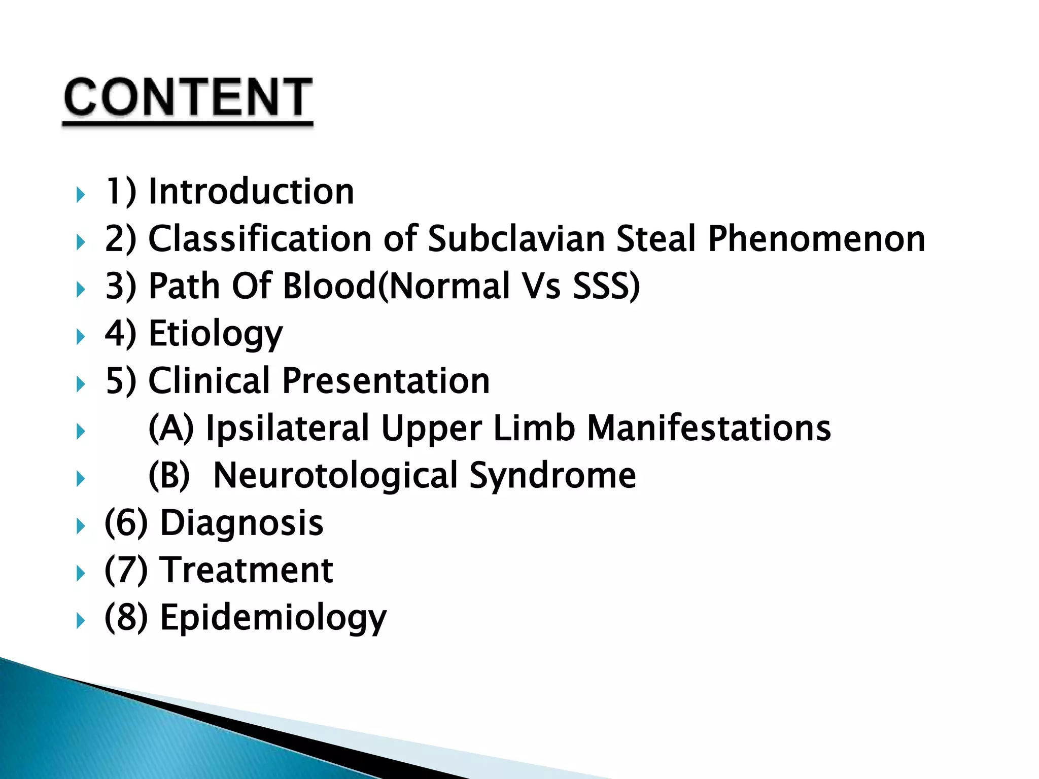 Subclavian steal syndrome | PPTX