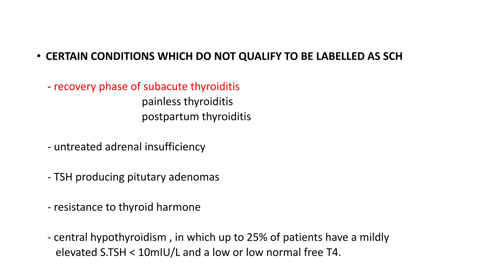 SUBCLINICAL HYPOTHYROIDISM | PPTX