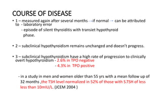 SUBCLINICAL HYPOTHYROIDISM | PPTX