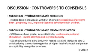SUBCLINICAL HYPOTHYROIDISM | PPTX