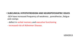 SUBCLINICAL HYPOTHYROIDISM | PPTX