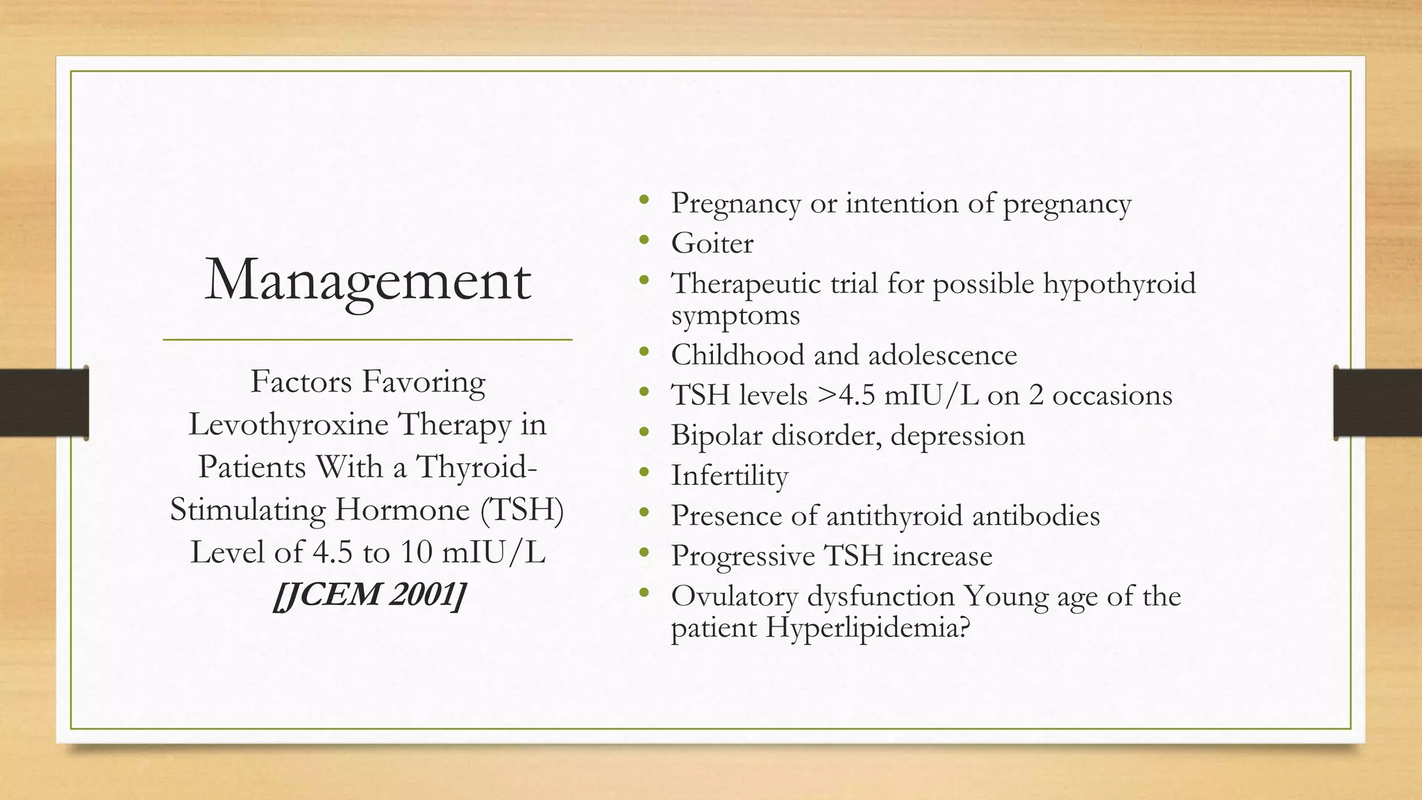 Subclinical hypothyroidism | PPTX | Thyroid Disorders | Endocrine and ...