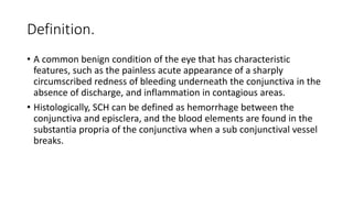 Subconjunctival haemorrhage | PPTX