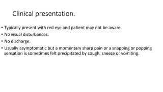 Subconjunctival haemorrhage | PPTX