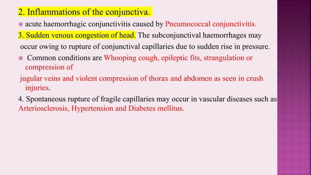 Subconjunctival Haemorrhage,causes,treatment..pptx | Eye and Vision ...