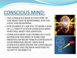 Subconscious vs conscious | PPTX
