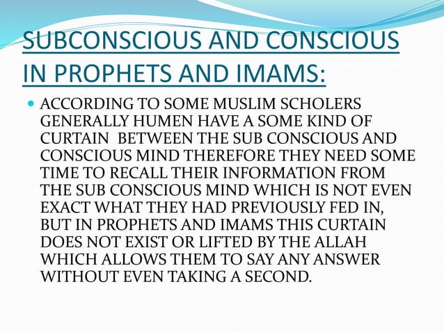 Subconscious vs conscious | PPTX