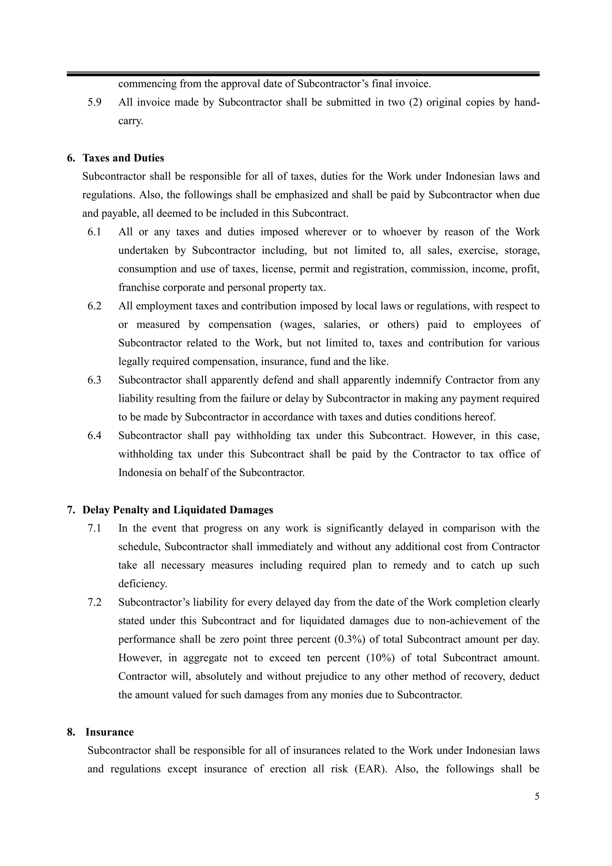 Subcontract Agreement Konstruksi- CLEAN DRAFT.doc