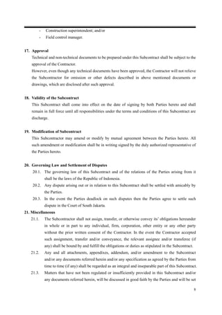 Subcontract Agreement Konstruksi- CLEAN DRAFT.doc