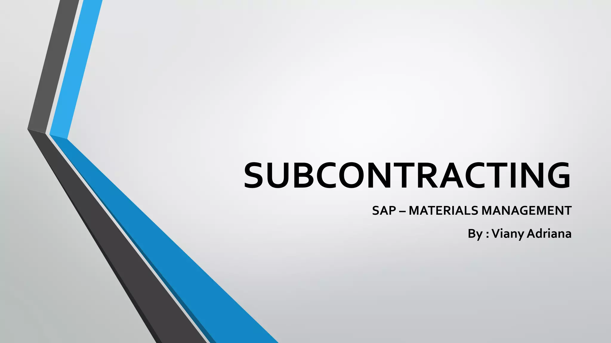 Subcontracting | PDF