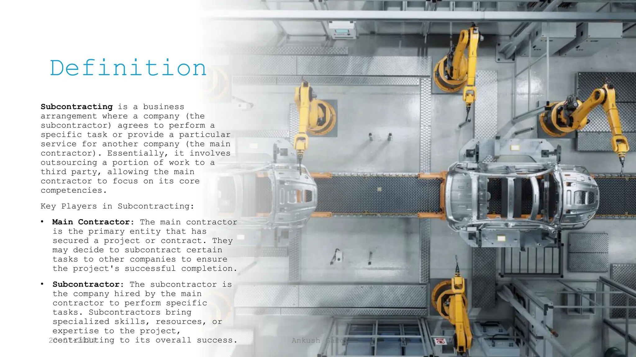Subcontracting/Job work/ Contract manufacturing in SAP | PPTX