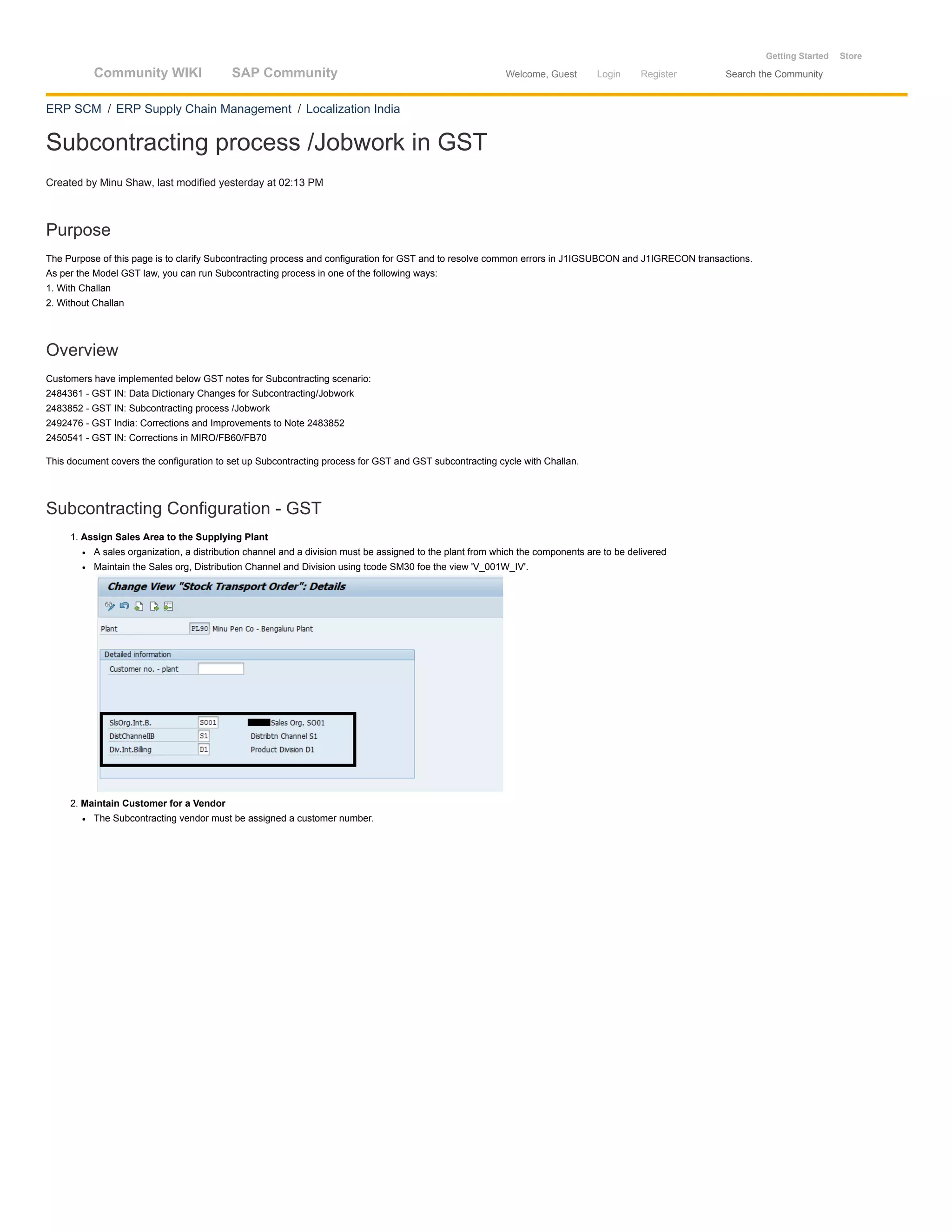 Subcontracting process jobwork in gst | PDF