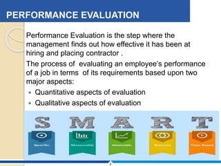 Sub Contractor Evaluation - Sahil Bhutani | PPTX