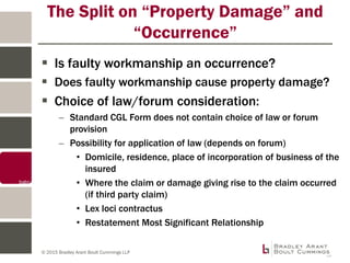 Fill the Gap with the Subcontractor Exception to Your Work Exclusion | PDF
