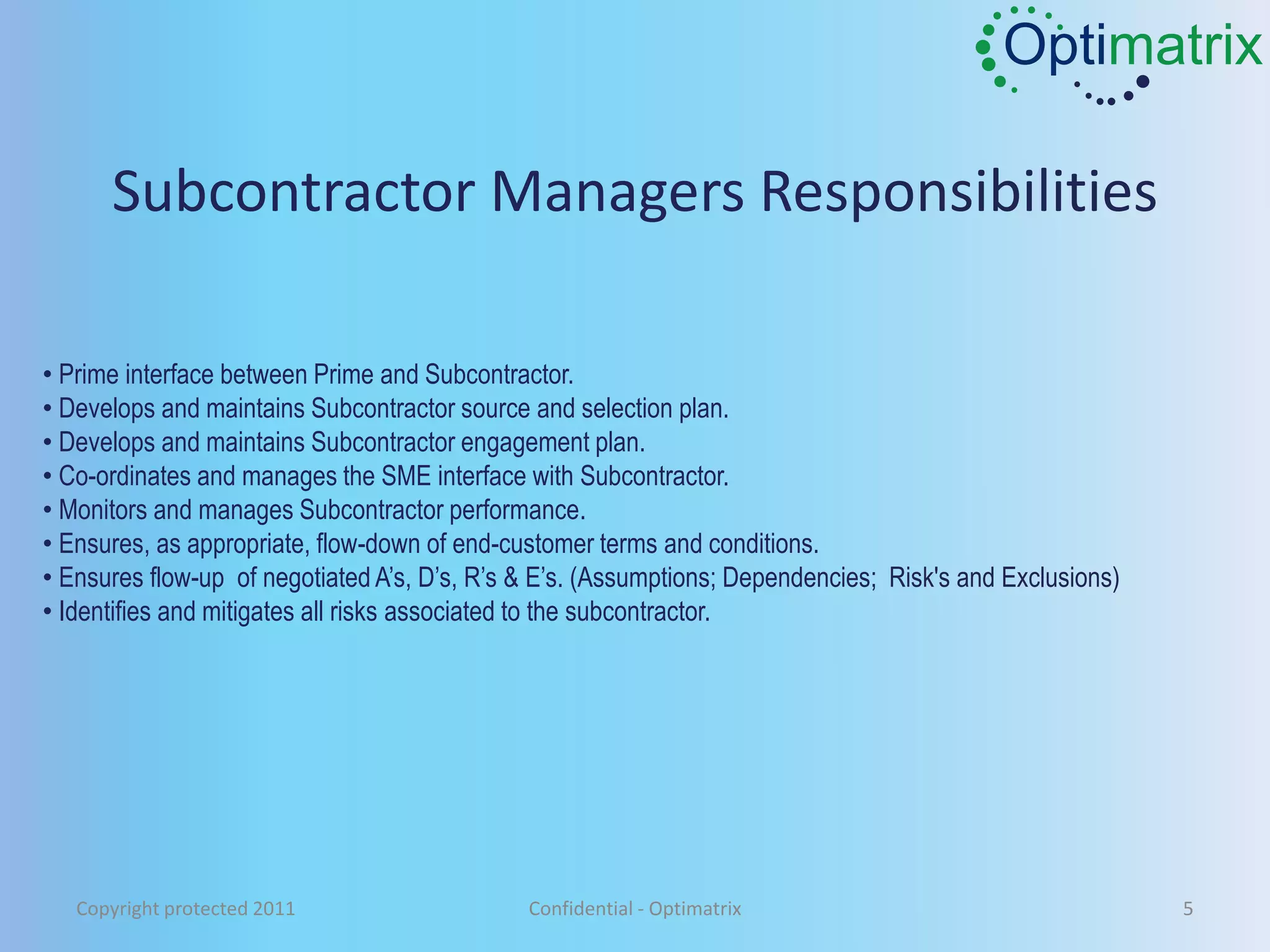 Subcontractor management guidelines | PDF