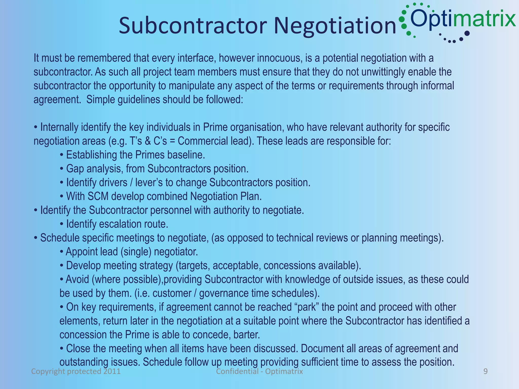 Subcontractor management guidelines | PDF