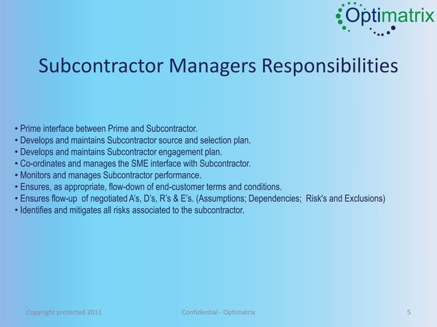 Subcontractor management guidelines | PDF