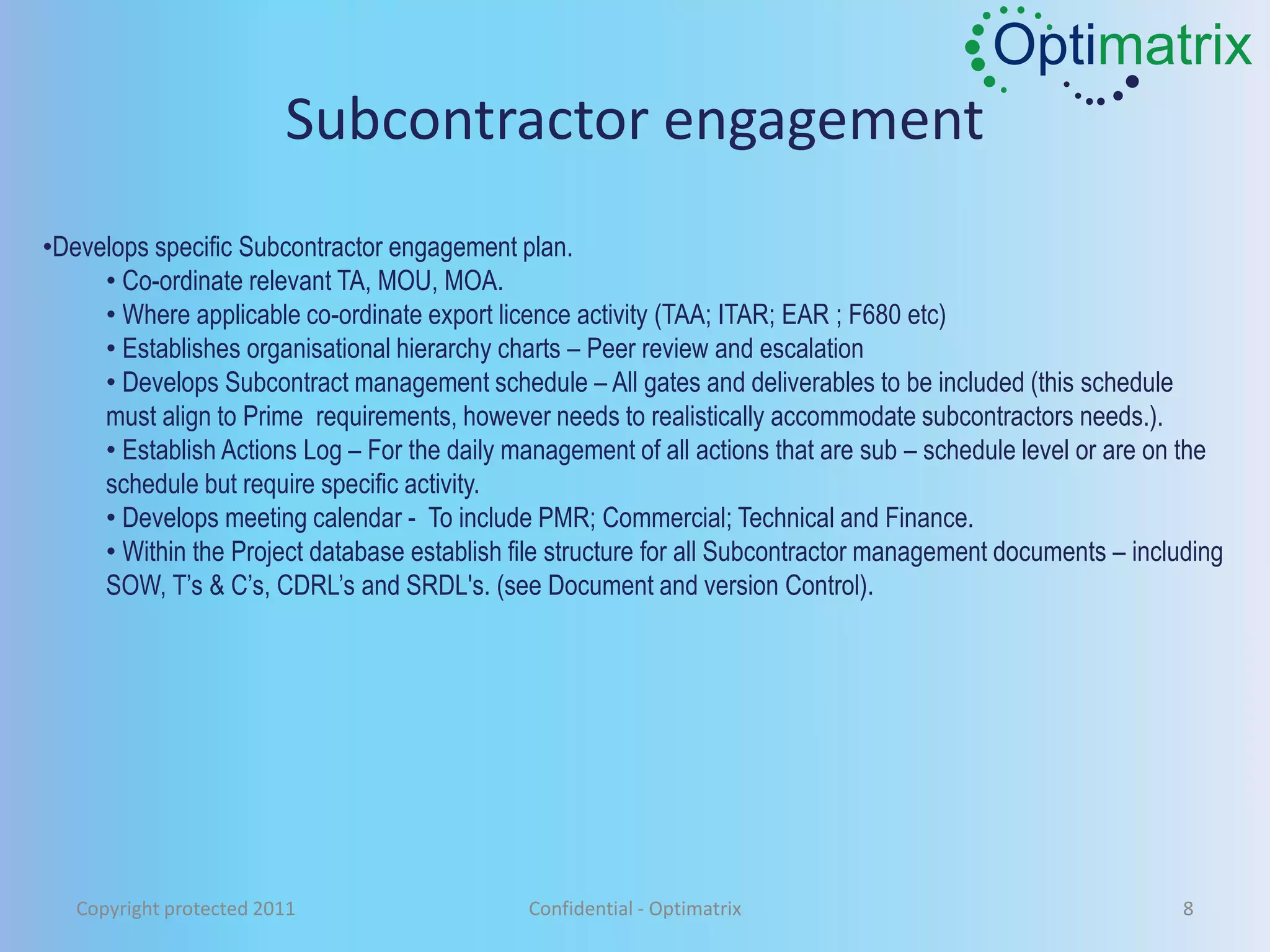 Subcontractor Management Guidlines | PDF