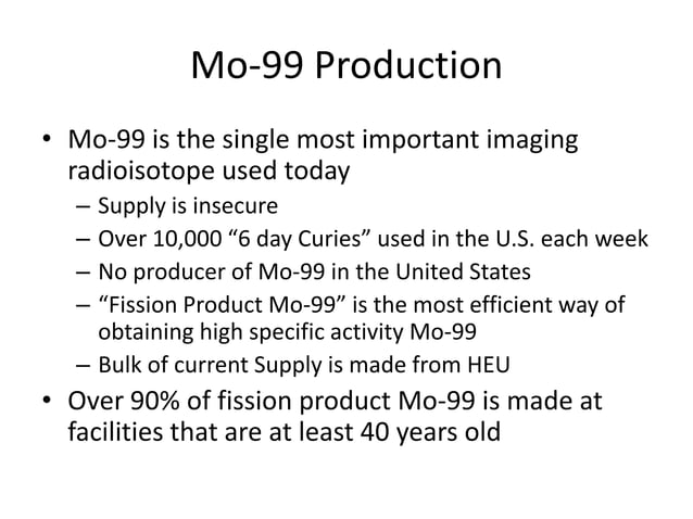 Subcritical Fission Mo99 Production | PPTX