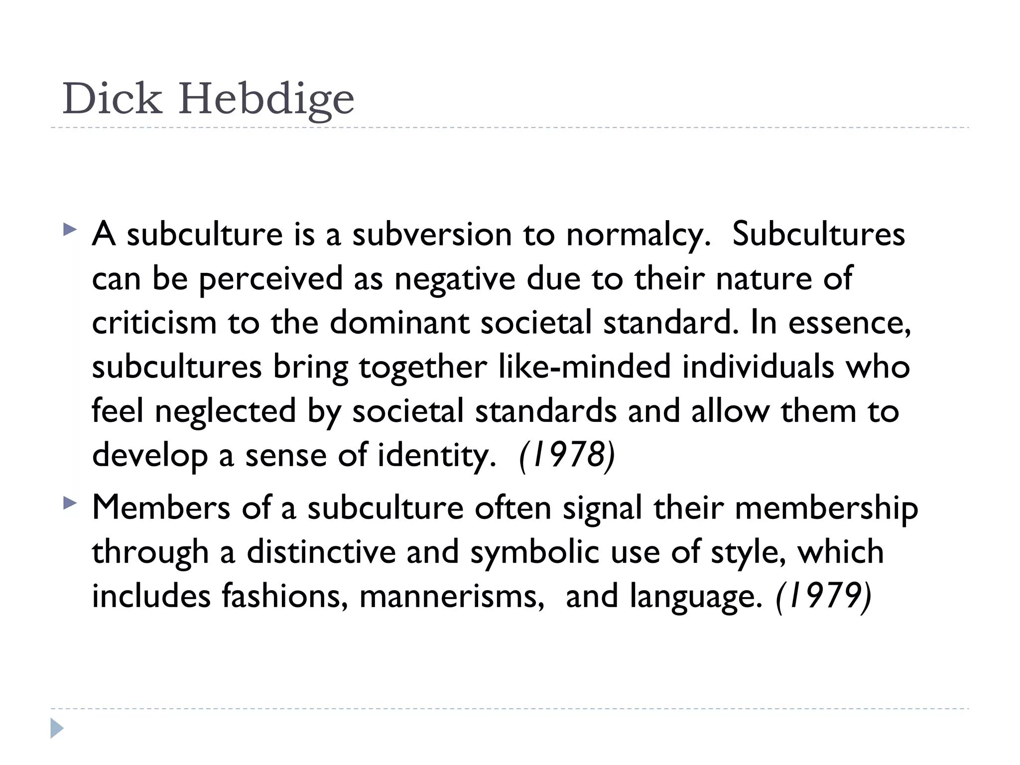 Subculture | PPT