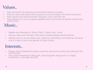 Subculture hippie | PPTX