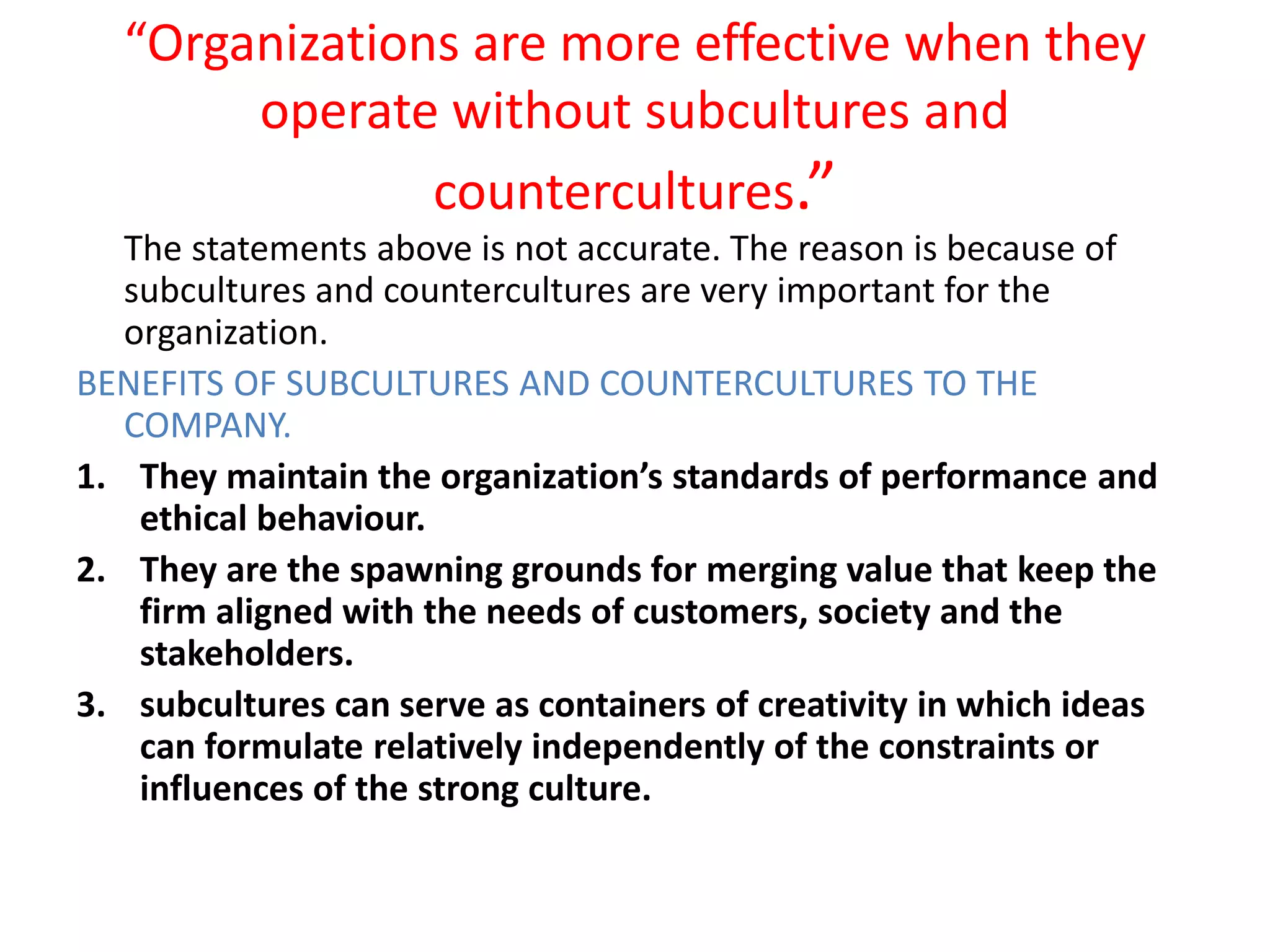 Subculture and counter culture | PPTX