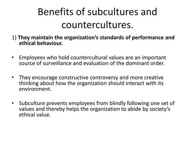 Subculture and counter culture | PPTX