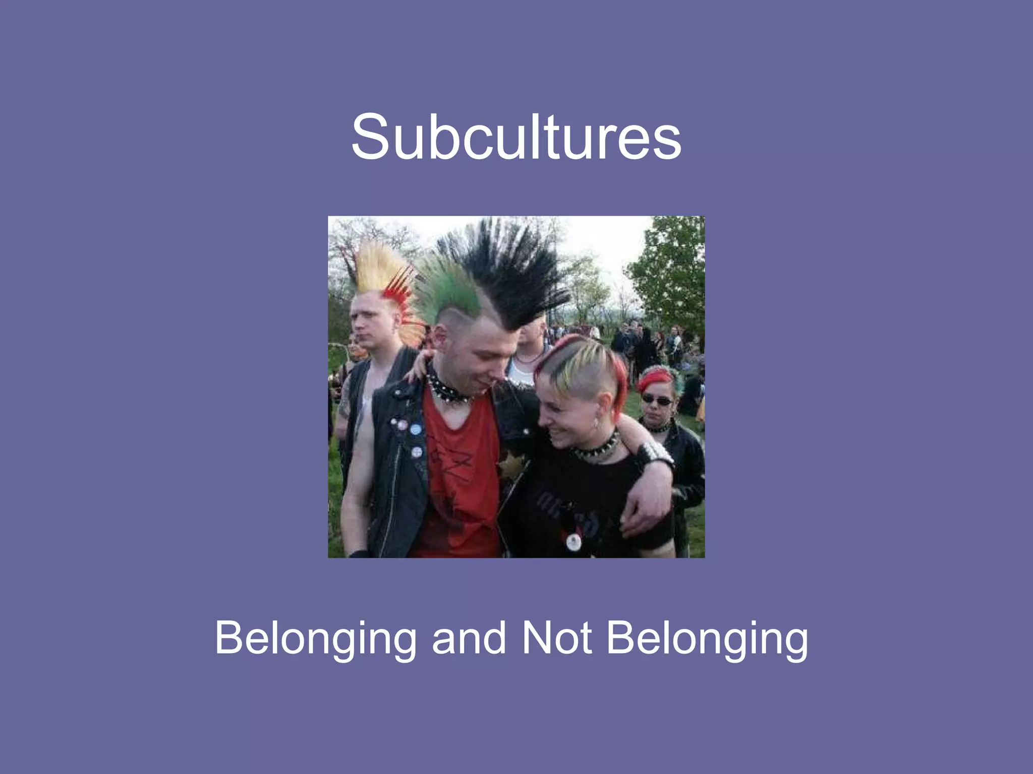 Subcultures | PPT