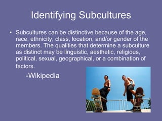 Subcultures | PPT