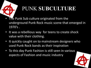 Subcultures | PPTX