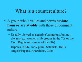 Counterculture Examples