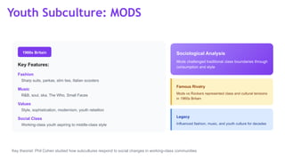 Subcultures_GCSE_Sociology. YOUTH subcultures | PPTX