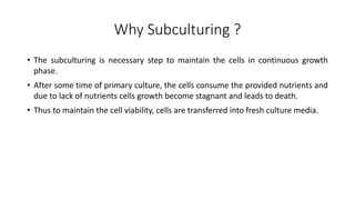 Subculturing | PPTX