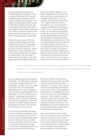 Sub custodian Risk Monitoring: analysing shifts in the industy practise ...
