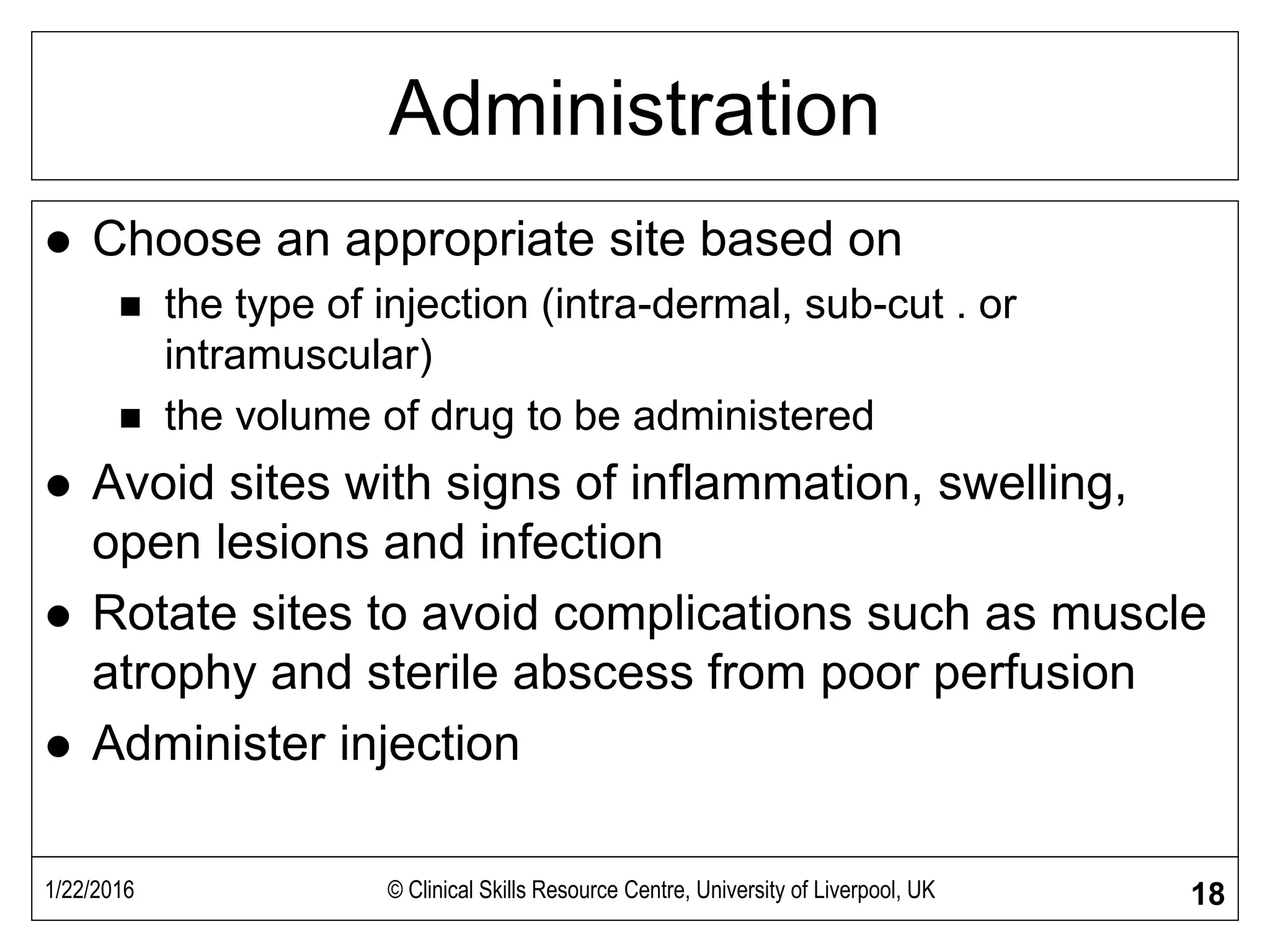 Subcutaneous Injection Technique | PPTX | Skin and Dermatology ...