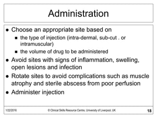 Subcutaneous Injection Technique | PPTX
