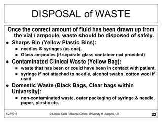 Subcutaneous Injection Technique | PPTX