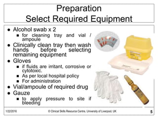 Subcutaneous Injection Technique | PPTX
