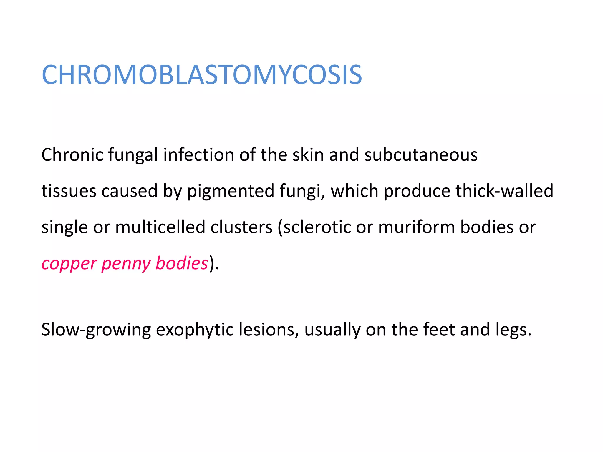 SUBCUTANEOUS AND FUNGAL INFECTIONS | PPTX