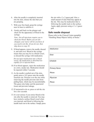 Subcutaneous Injection | PDF